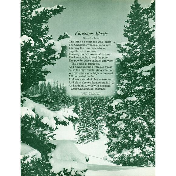 None and/or Unknown | Other | Christmas Woods Nancy Byrd Turner 97s ...
